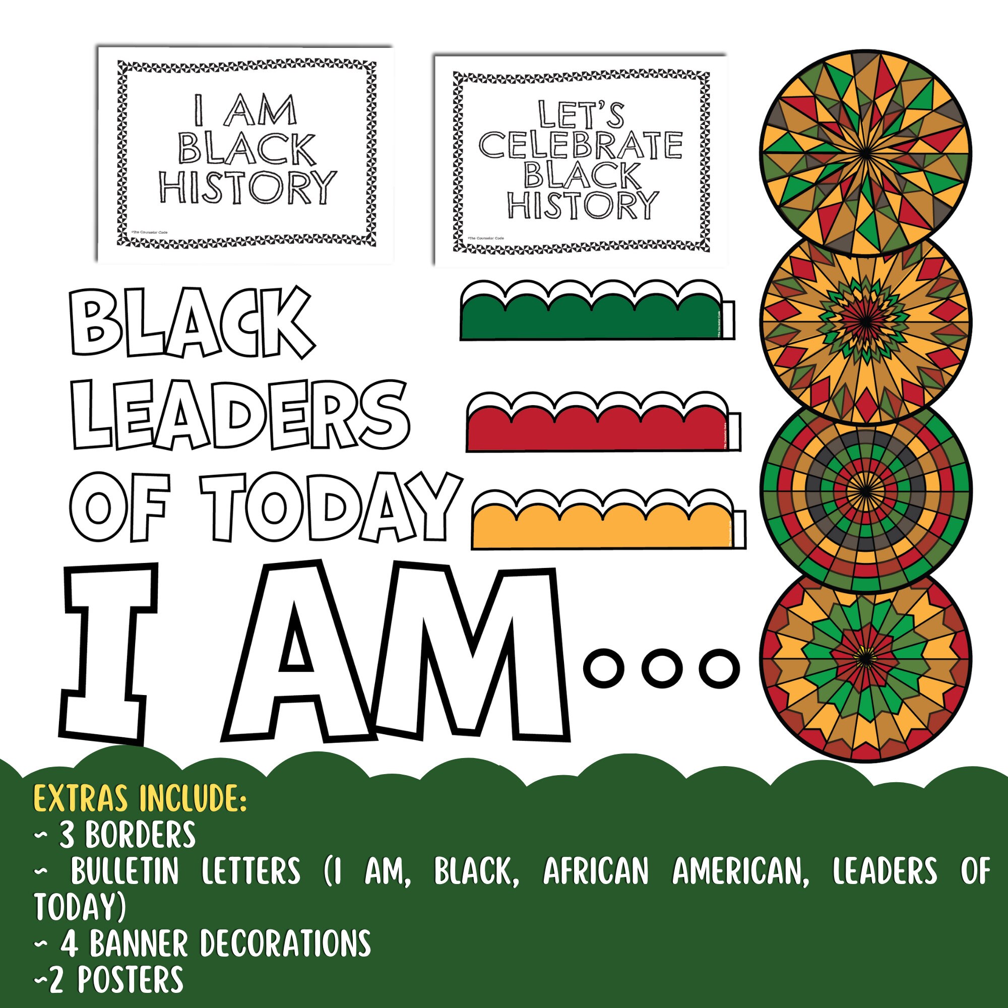 Black Leaders of Today Black History Month Bulletin Board - Etsy