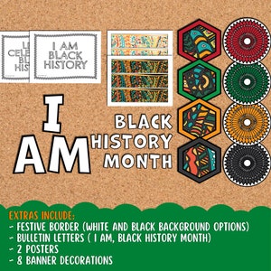 Black History Month Bulletin Board - SEL - Interactive - Etsy
