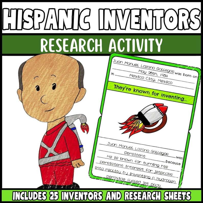 Hispanic Inventors Research Project Activity | Social Emotional ...