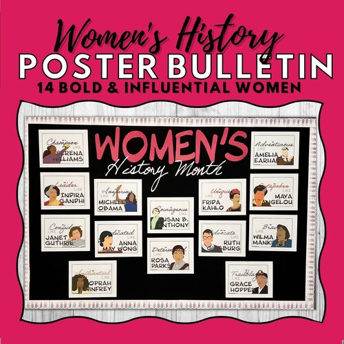 Women's History Month Bulletin Board SEL Interactive - Etsy