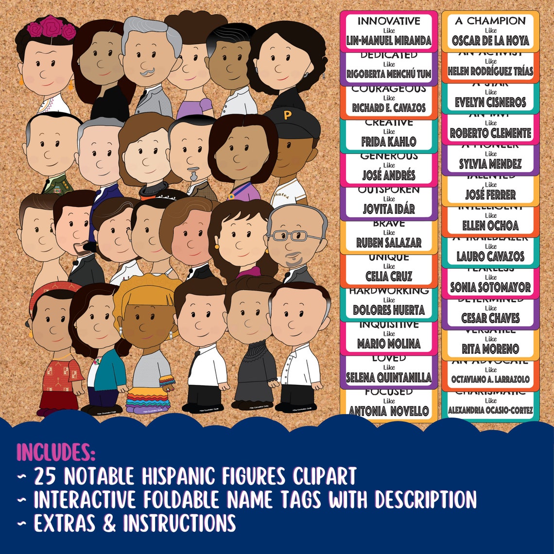 Hispanic Heritage Month Bulletin Board Interactive Social & - Etsy