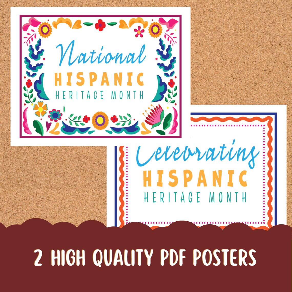 Hispanic Heritage Month Bulletin Board Interactive Posters - Etsy