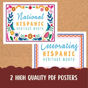 Hispanic Heritage Month Bulletin Board - Interactive Posters - Etsy
