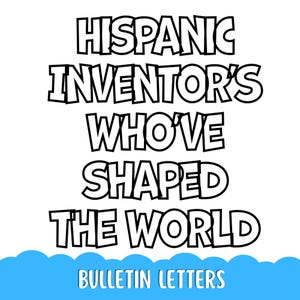 Hispanic Heritage Month Inventors Poster Bulletin Board - Etsy