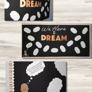 We Have A Dream Bulletin Board Activity - Black History Month - Etsy