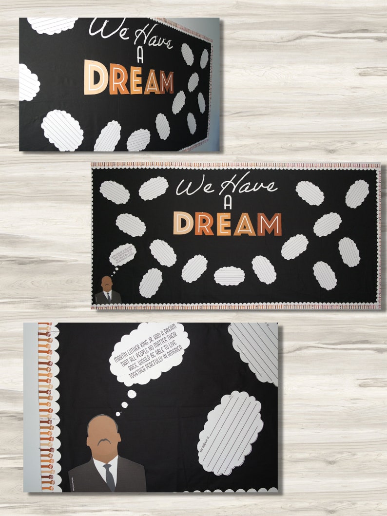 We Have A Dream Bulletin Board Activity - Black History Month - Etsy