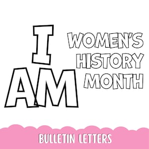 Women's History Month Bulletin Board - SEL - Interactive - Etsy
