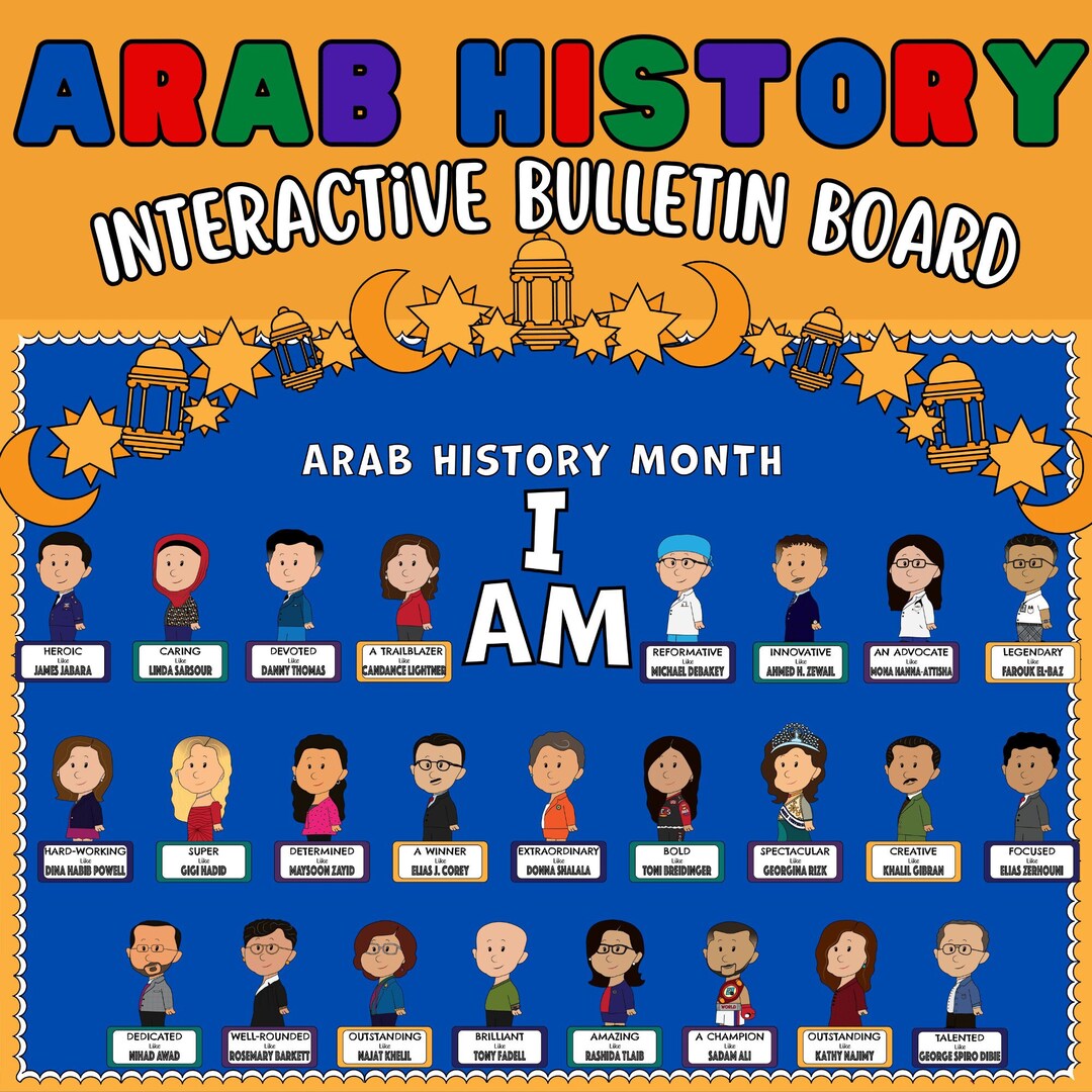 Arab History Month | Bulletin Board | Social Emotional Learning - Etsy