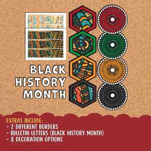 Black History Month Bulletin Board - Interactive Posters - Etsy