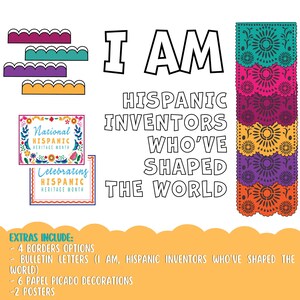 Hispanic Heritage Month Bulletin Board I Am Inventors Who've Shaped the ...