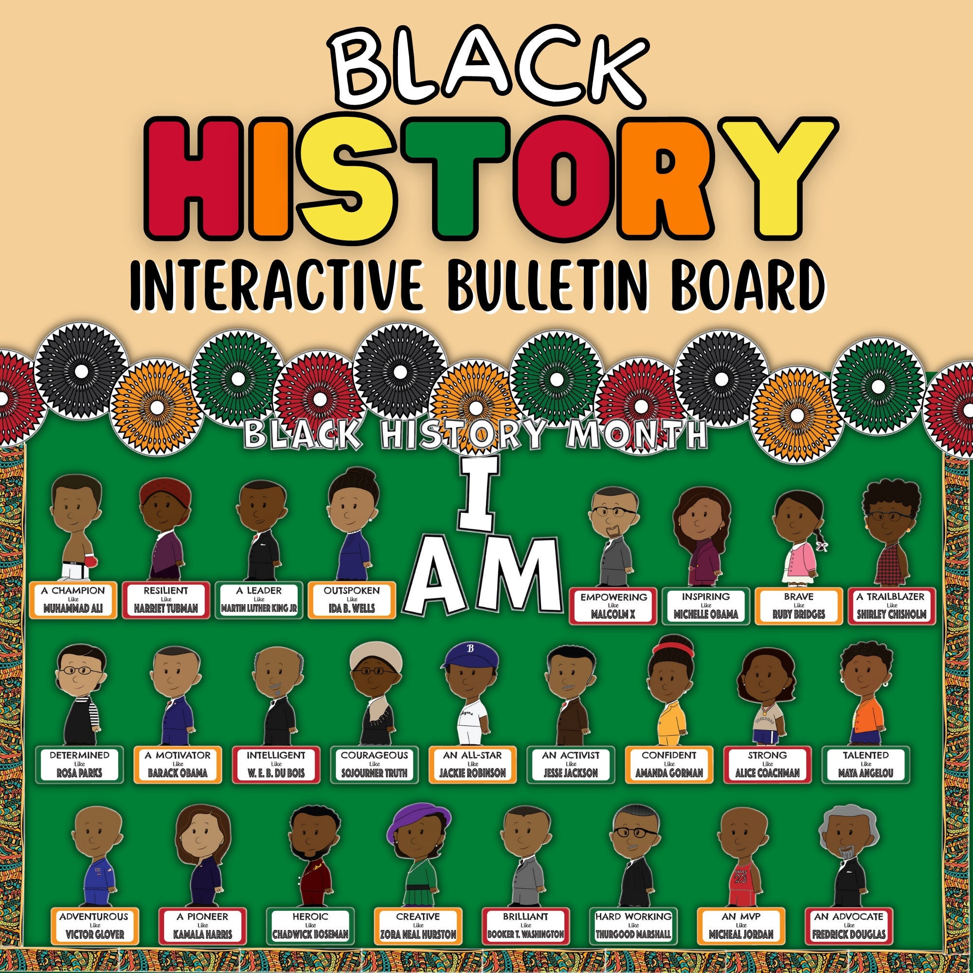 Black History Month Bulletin Board SEL Interactive - Etsy Canada
