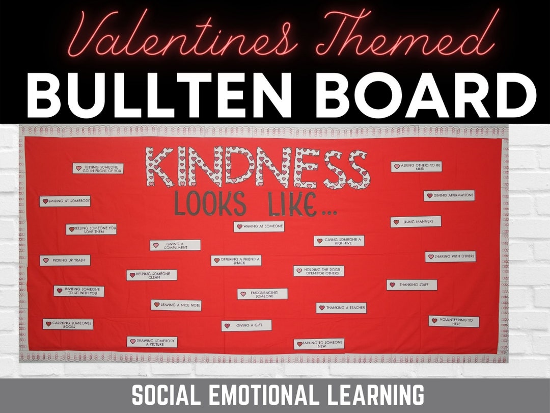 Kindness Looks Like... Bulletin Board SEL - Etsy