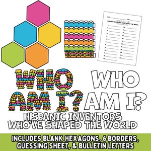 Hispanic Heritage Month Who Am I Bulletin Board Game | Hispanic ...