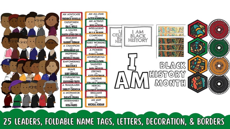 History & Heritage Months Bulletin Board Bundle | SEL - Etsy