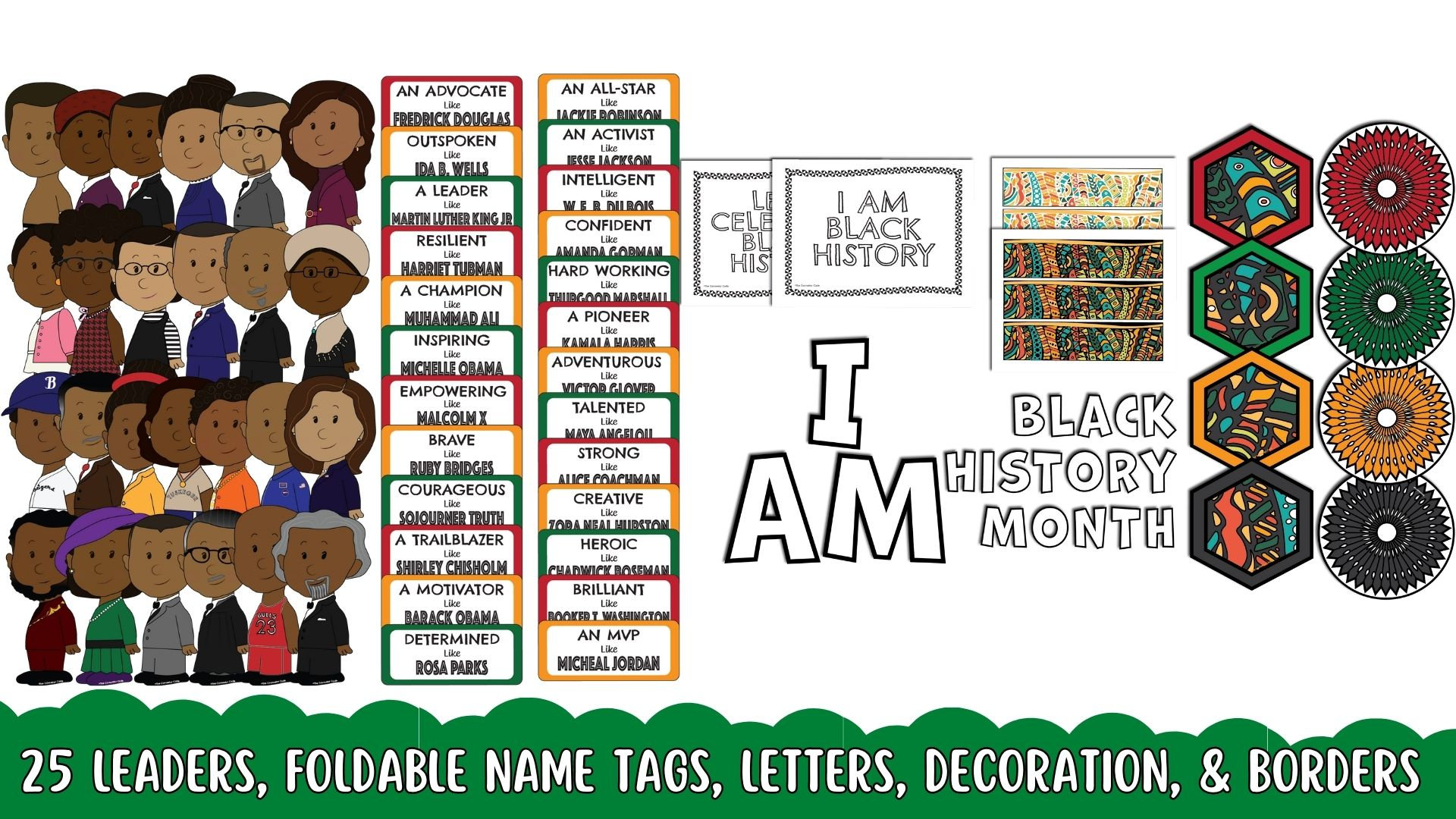 History & Heritage Months Bulletin Board Bundle | SEL - Etsy