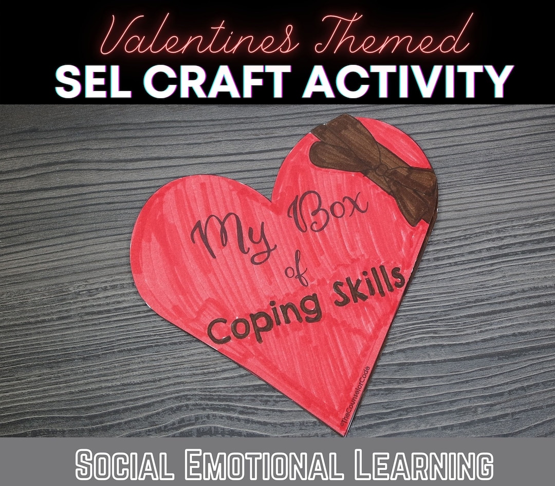 Box of Coping Skills | Valentines SEL Craft Activity - Etsy