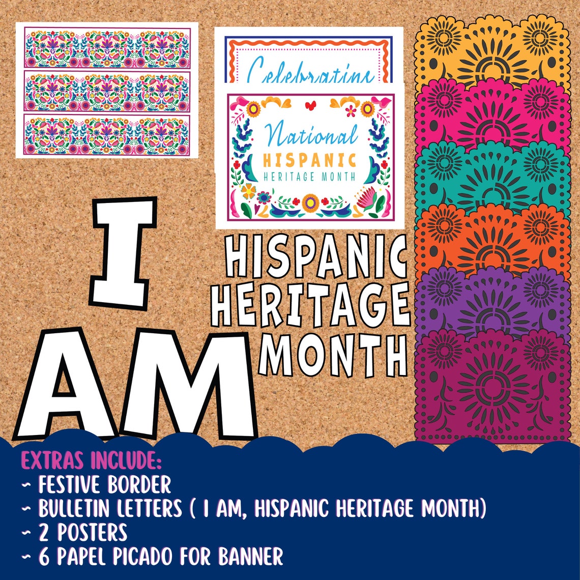 Hispanic Heritage Month Bulletin Board Interactive Social And Etsy