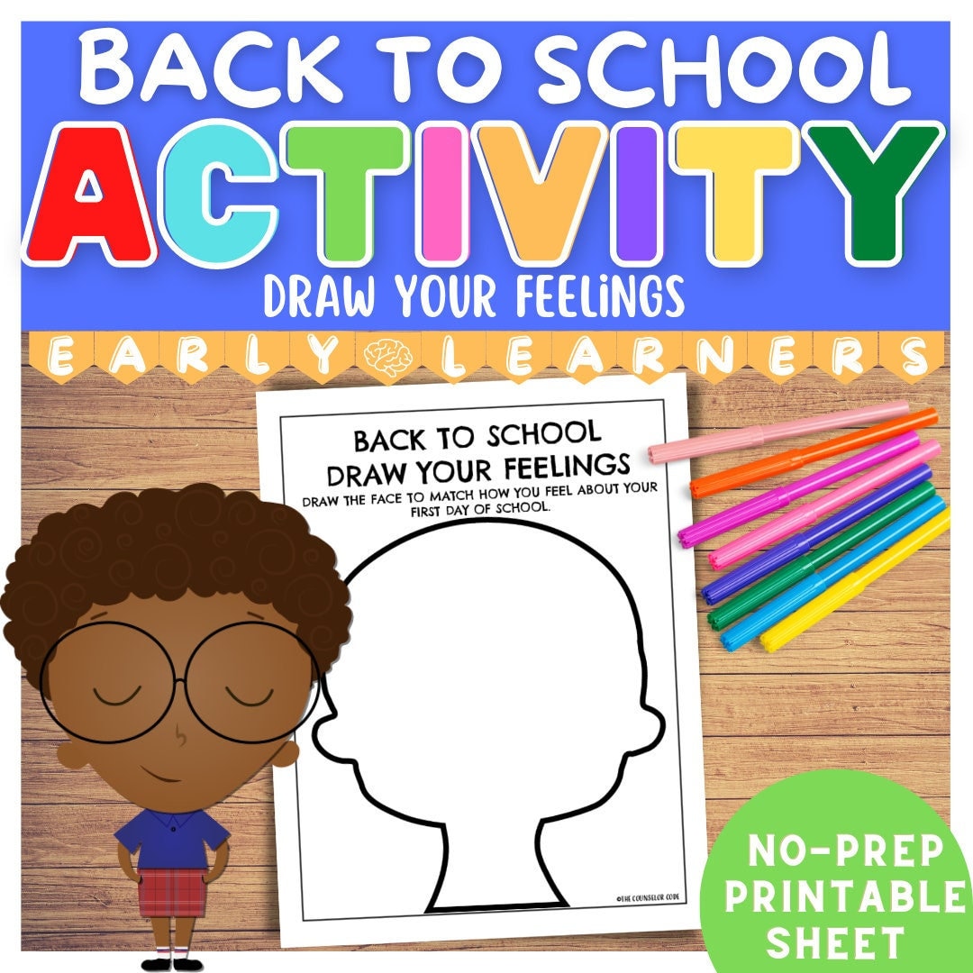 Draw Your Feelings | Back to School Activity for Early Learners - Etsy