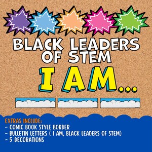 Black History Month - Black Leaders of STEM Bulletin Board - Etsy
