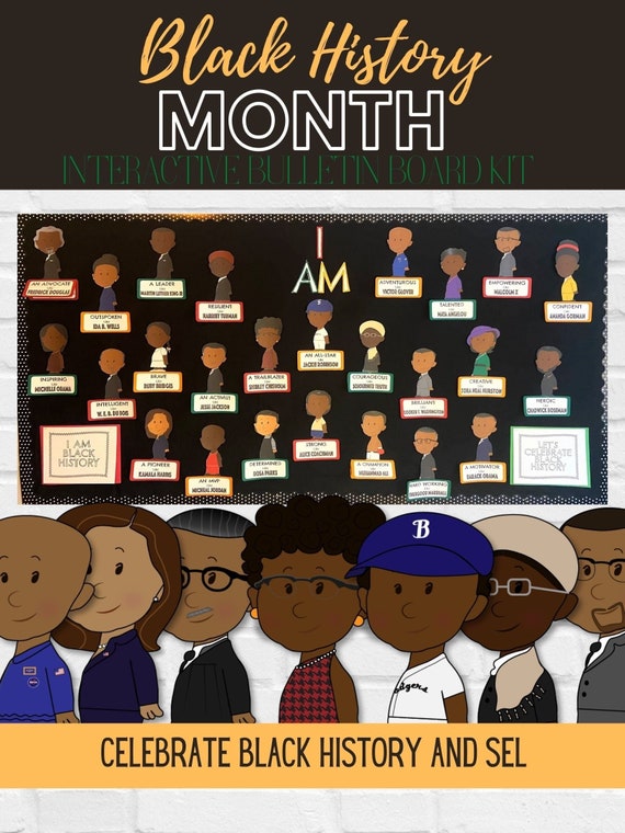Black History Month Bulletin Board SEL Interactive | Etsy UK
