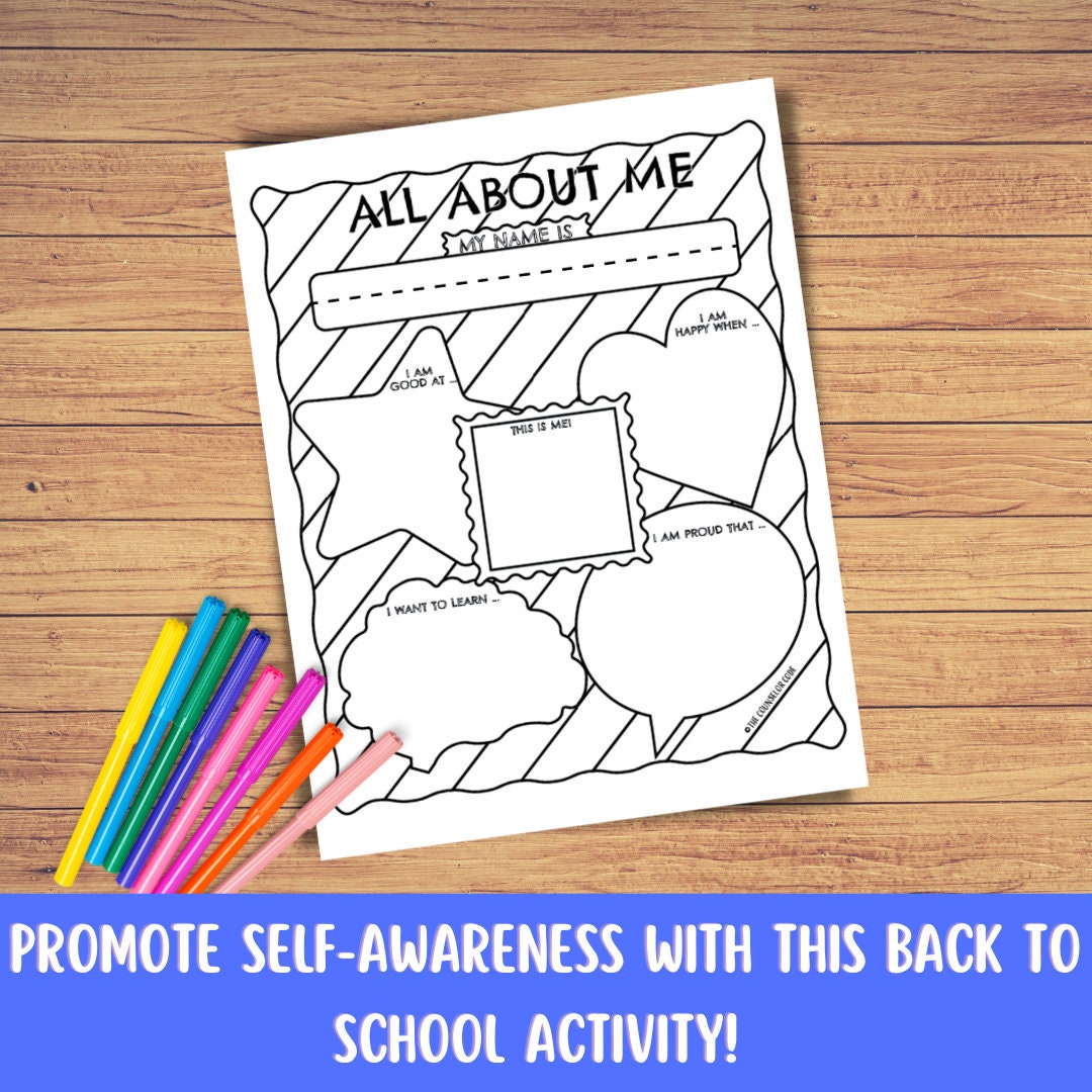 All About Me SEL Edition Back to School Activity for Early - Etsy