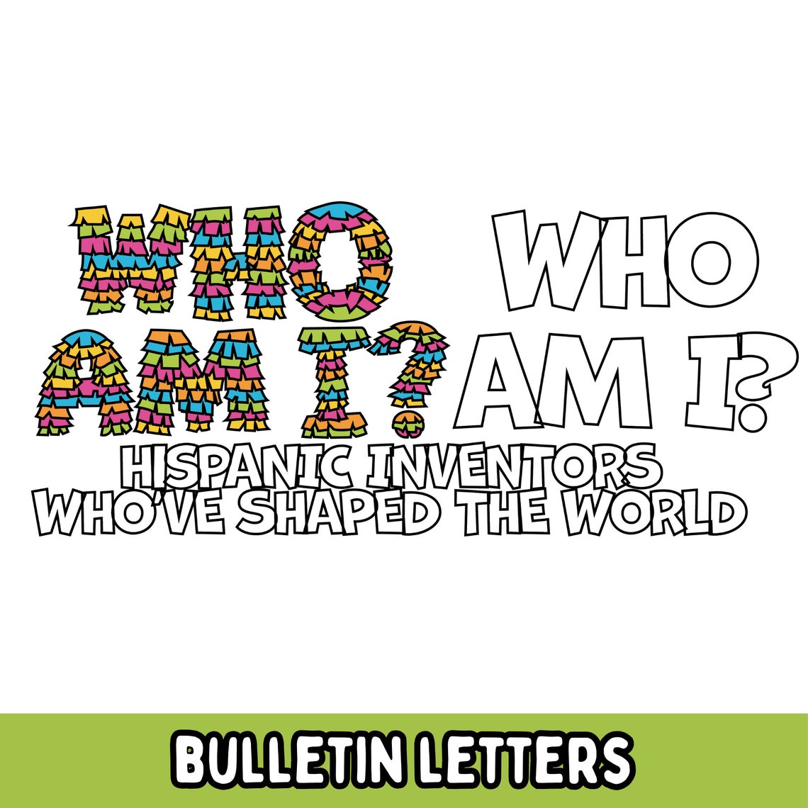 Hispanic Heritage Month Who Am I Bulletin Board Game | Hispanic ...