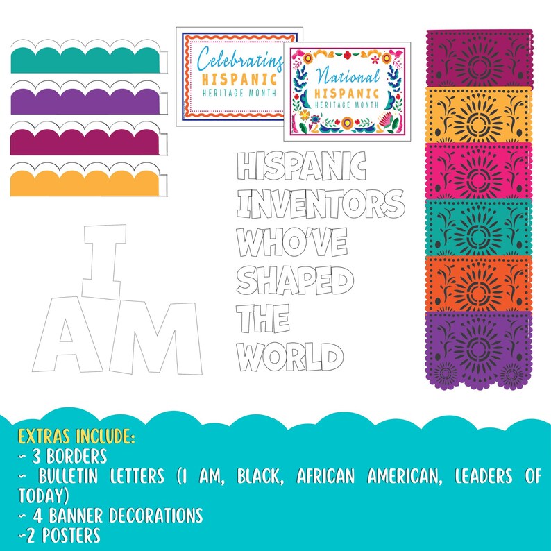 Hispanic Heritage Month Bulletin Board | Inventors Who've Shaped the ...