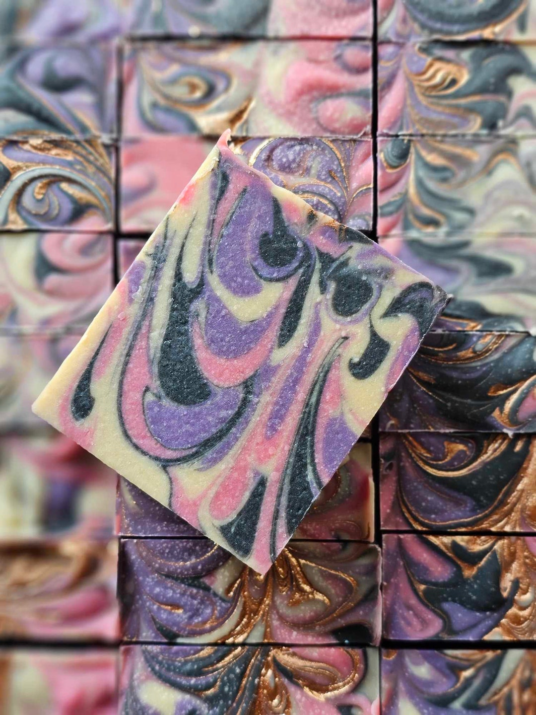 Periwinkle Goat Milk Soap Bar Raspberry Vanilla Scented Soap Handmade ...
