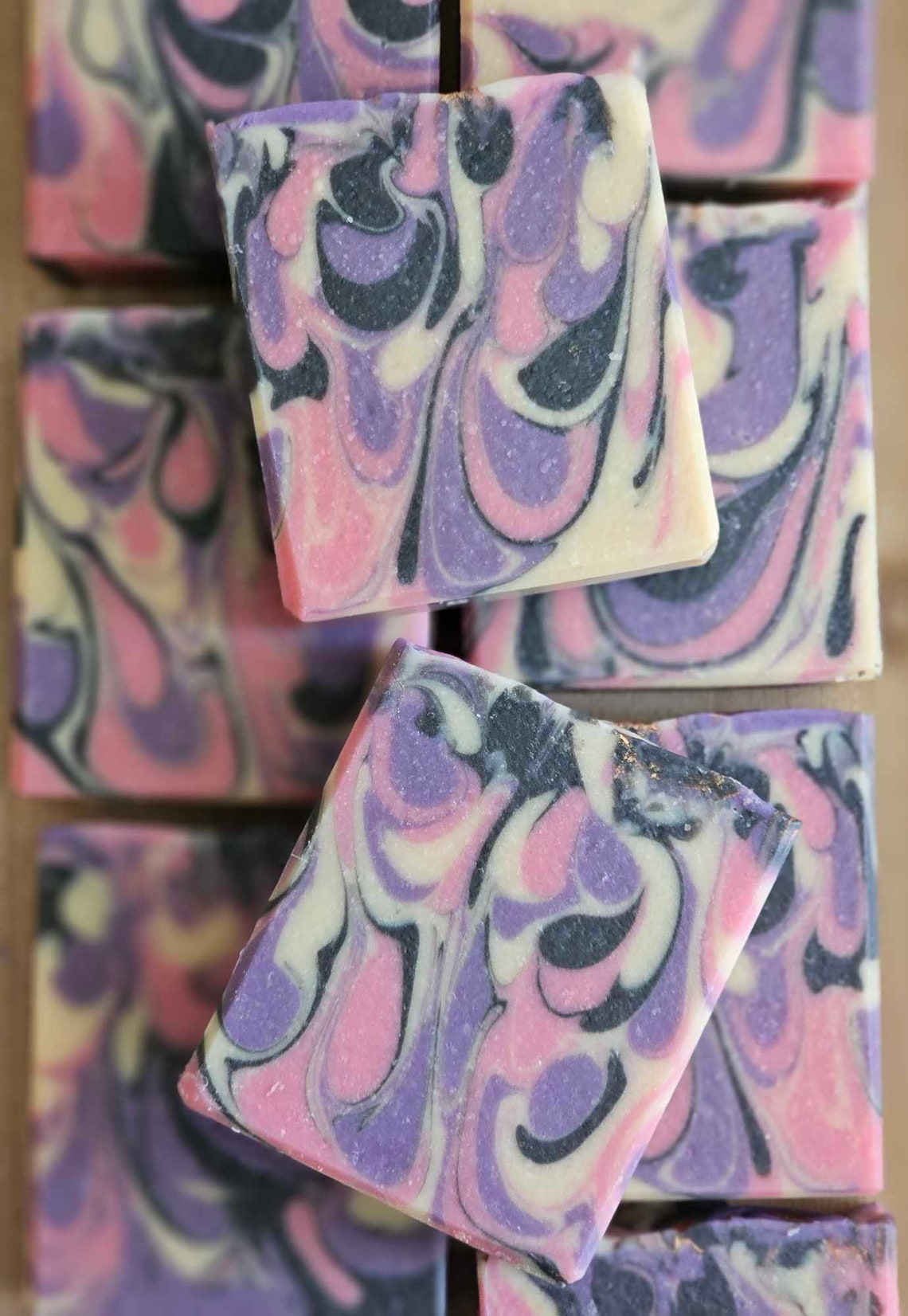 Periwinkle Goat Milk Soap Bar Raspberry Vanilla Scented Soap Handmade ...