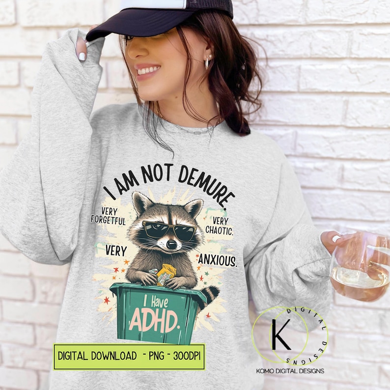 Not Demure Have Adhd, Very Forgetful 20oz Skinny Tumbler Sublimation ...