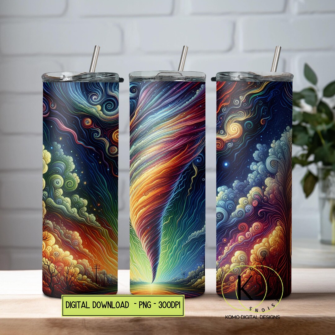 Tornado Twister Tumbler Wrap 20 Oz Skinny Tumbler Sublimation Design ...