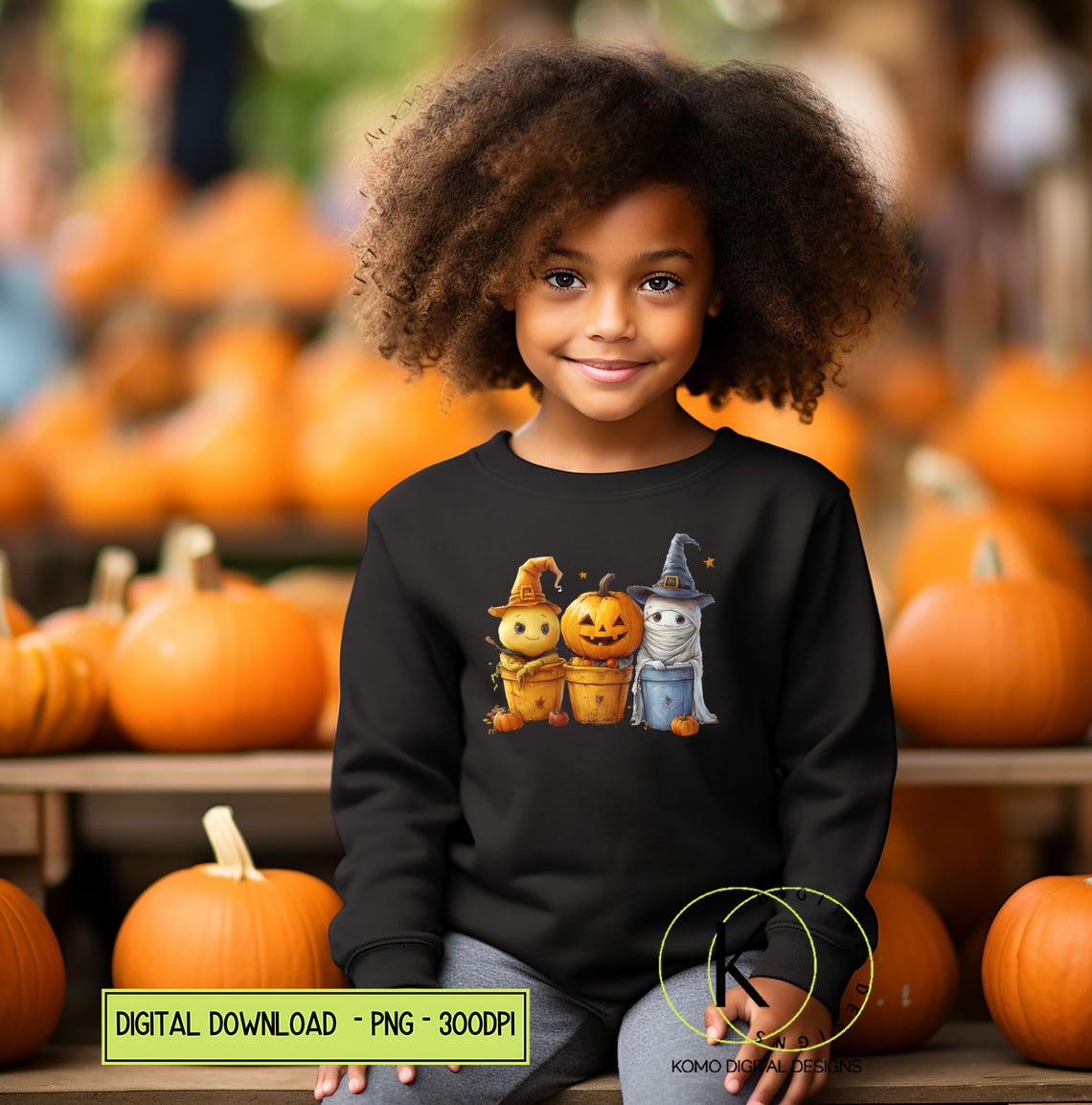 Cute Ghost Watercolor Clipart Bundle: Halloween Retro Tumbler Design ...