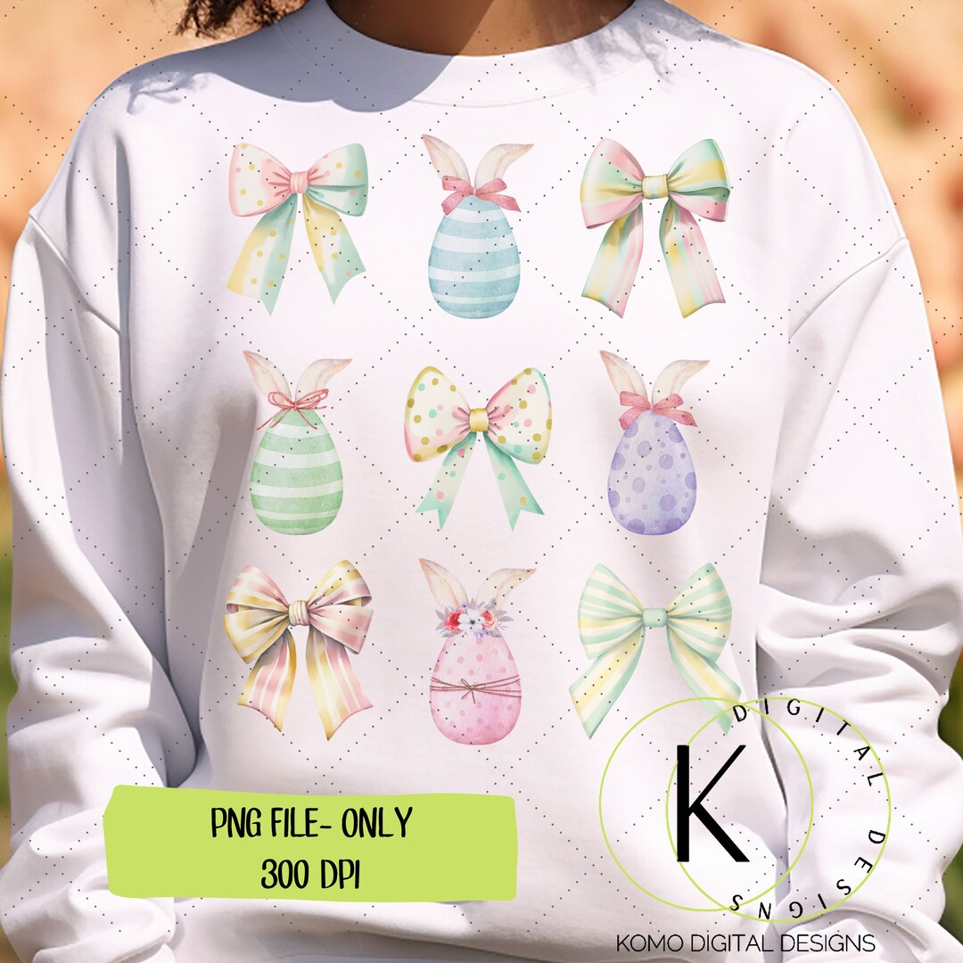 Easter Coquette Png Pink Bow Aesthetic Easter Outfit Springtime ...