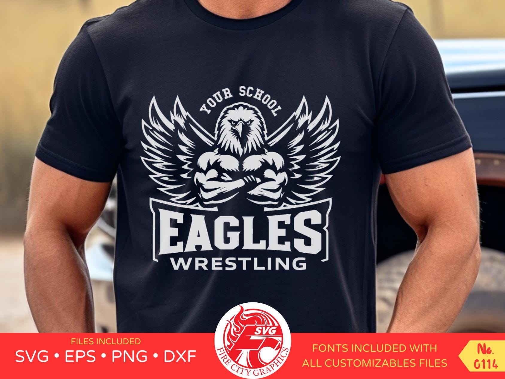 Eagles Wrestling Logo SVG, Eagles Wrestling PNG, Eagles Wrestling for ...