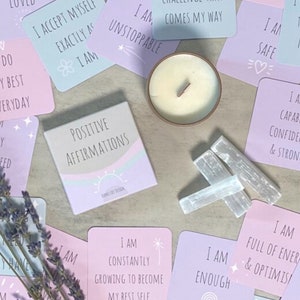 Positive Affirmation Cards Daily Affirmations Mindfulness - Etsy