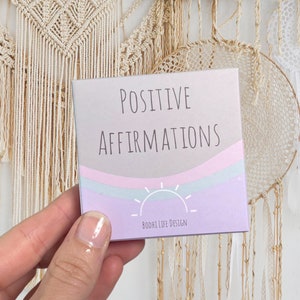 Positive Affirmation Cards Daily Affirmations Mindfulness - Etsy