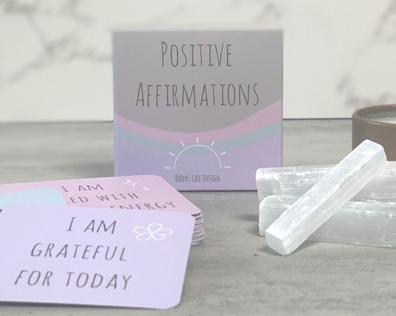 Positive Affirmation Cards Daily Affirmations Mindfulness - Etsy