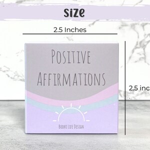 Positive Affirmation Cards Daily Affirmations Mindfulness - Etsy
