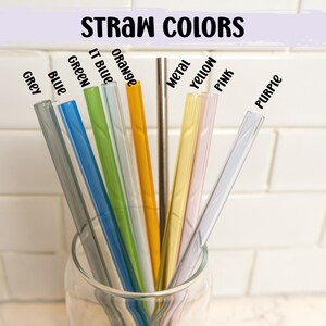 Tiny Bow Iced Coffee Glass Cup With Lid & Straw, Gift for Friends, Cute ...