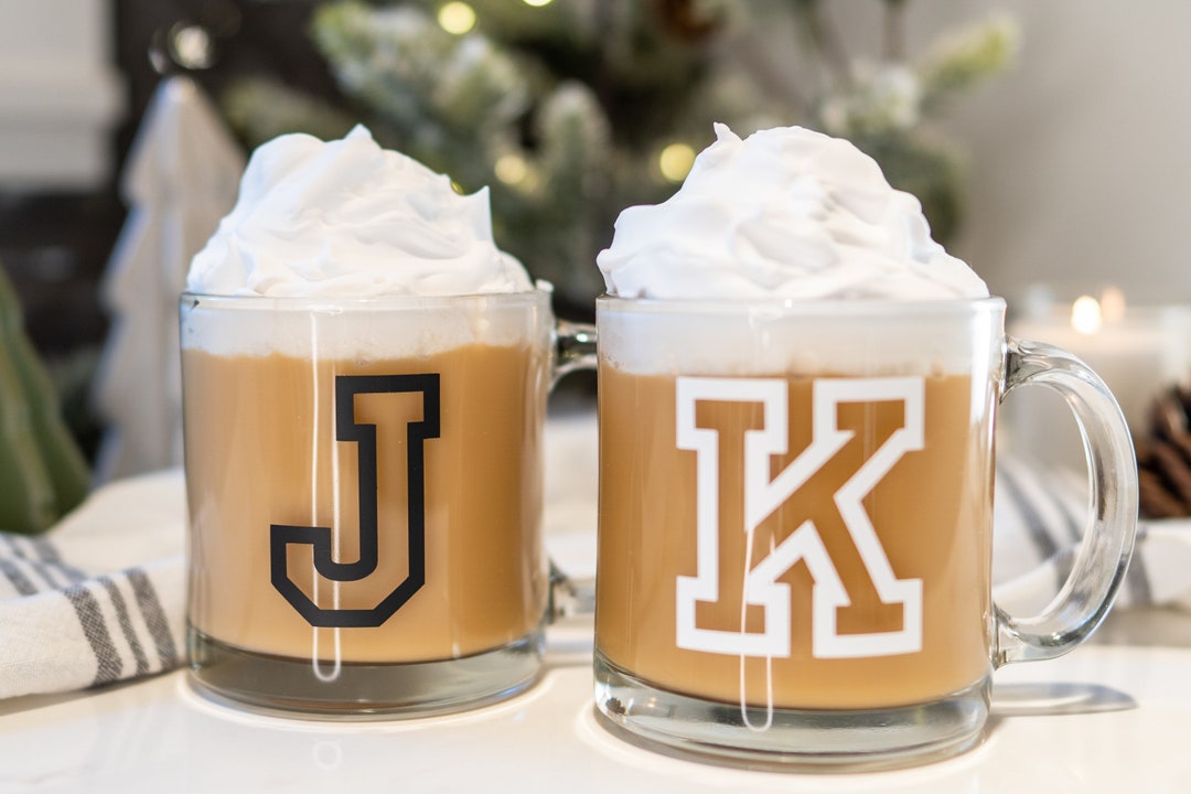 Custom Coffee Mug With Initial, Personalized Coffee Cup, Initial Mug ...