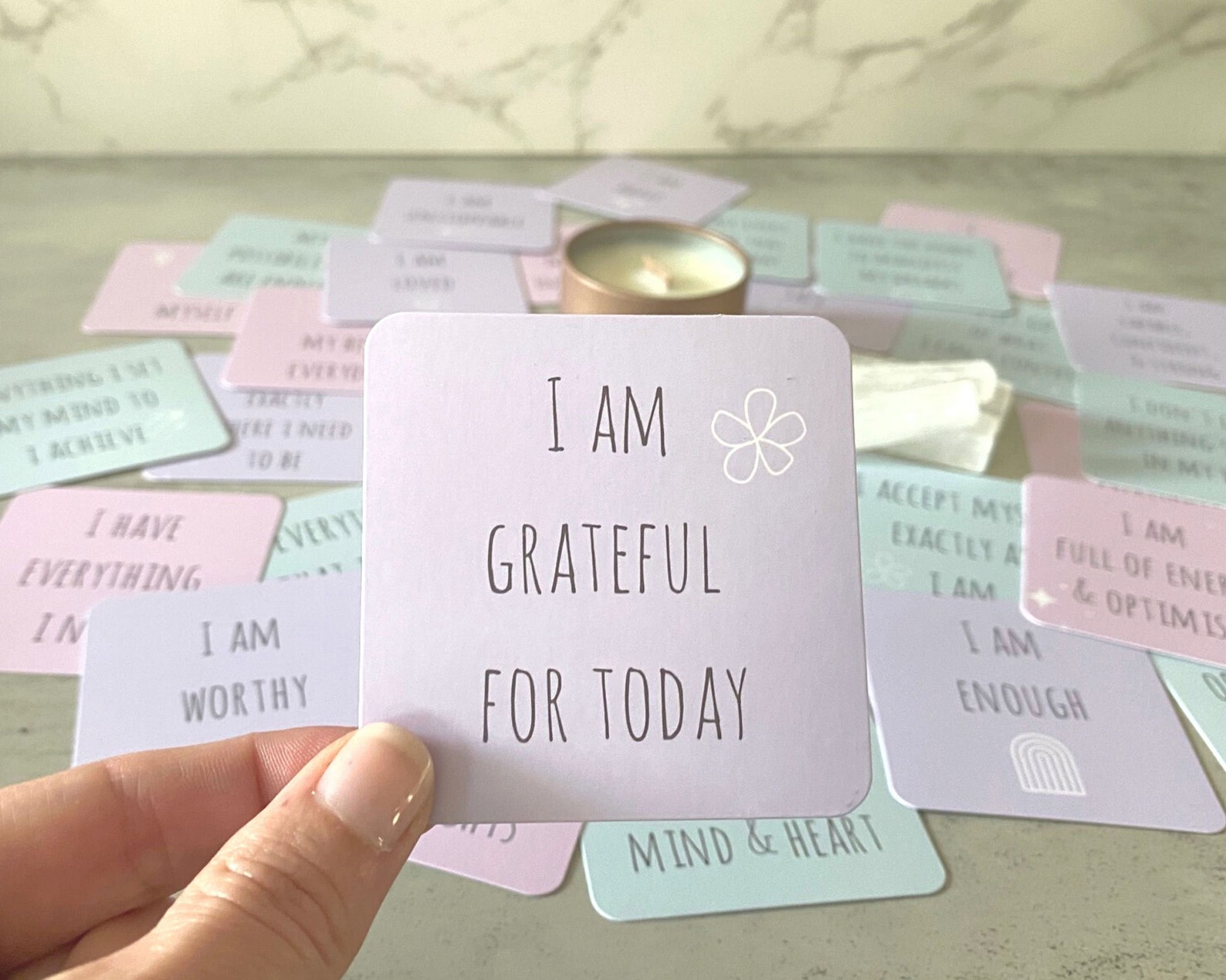 Positive Affirmation Cards Daily Affirmations Mindfulness - Etsy