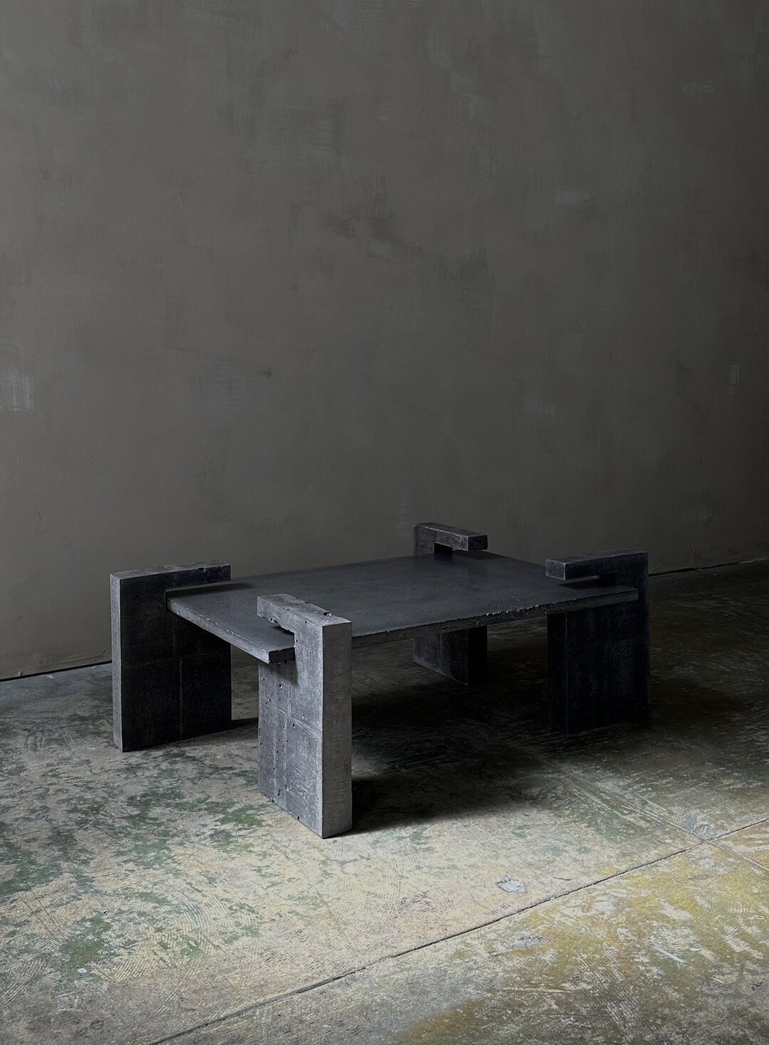 Leo Coffee Table in Lava Stone - Etsy