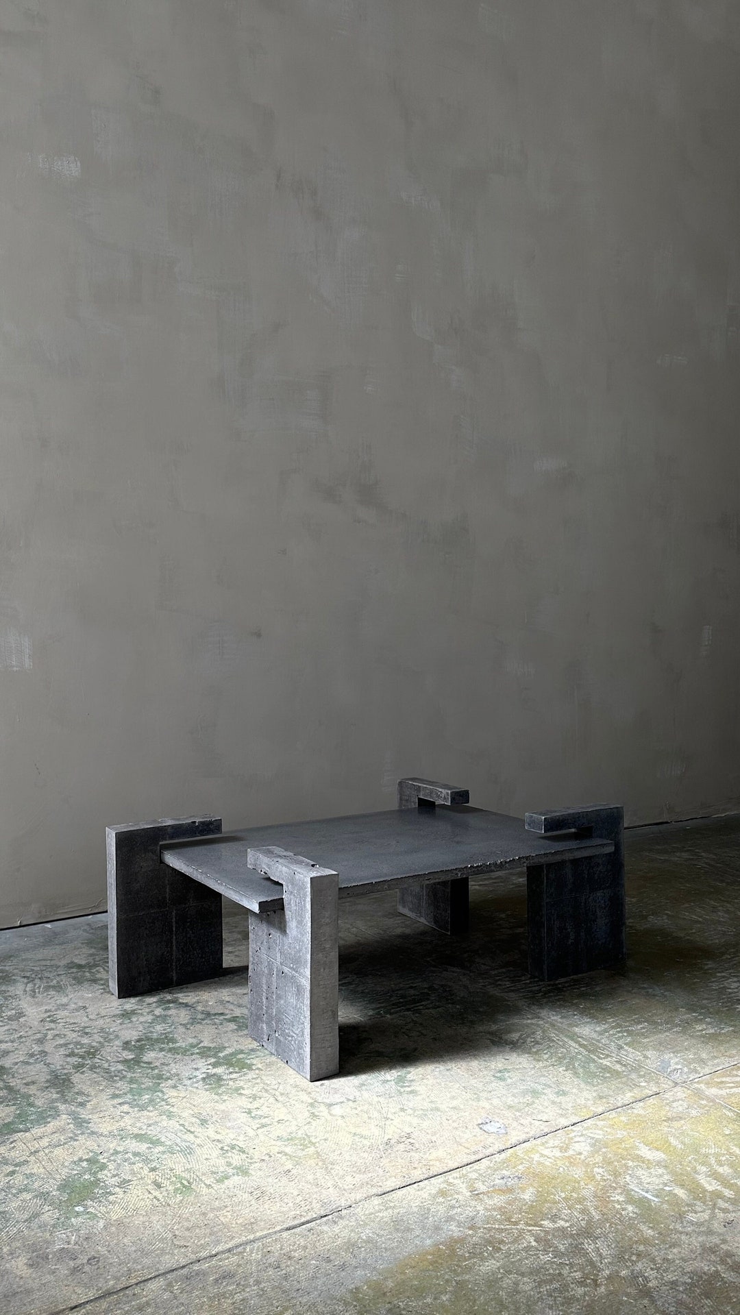 Leo Coffee Table in Lava Stone - Etsy