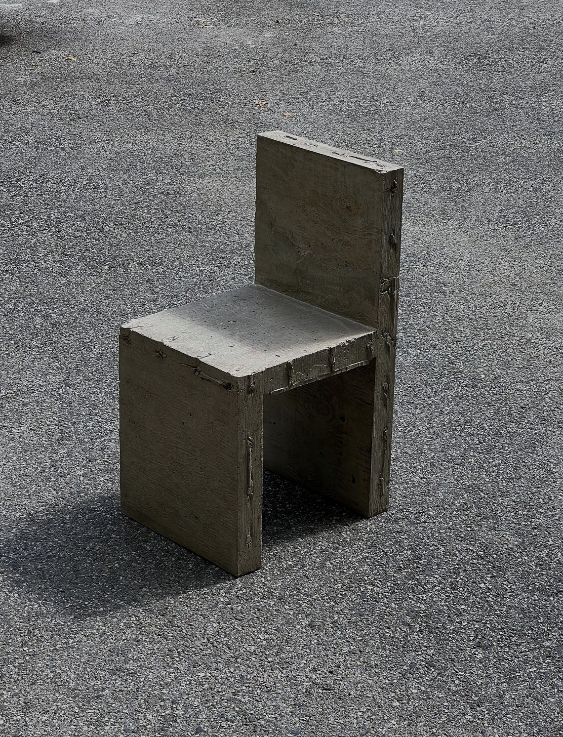 Board Formed Concrete Chair - Etsy