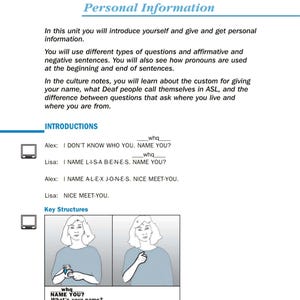 Learning American Sign Language 2nd Edition Levels I and II / Beginning ...