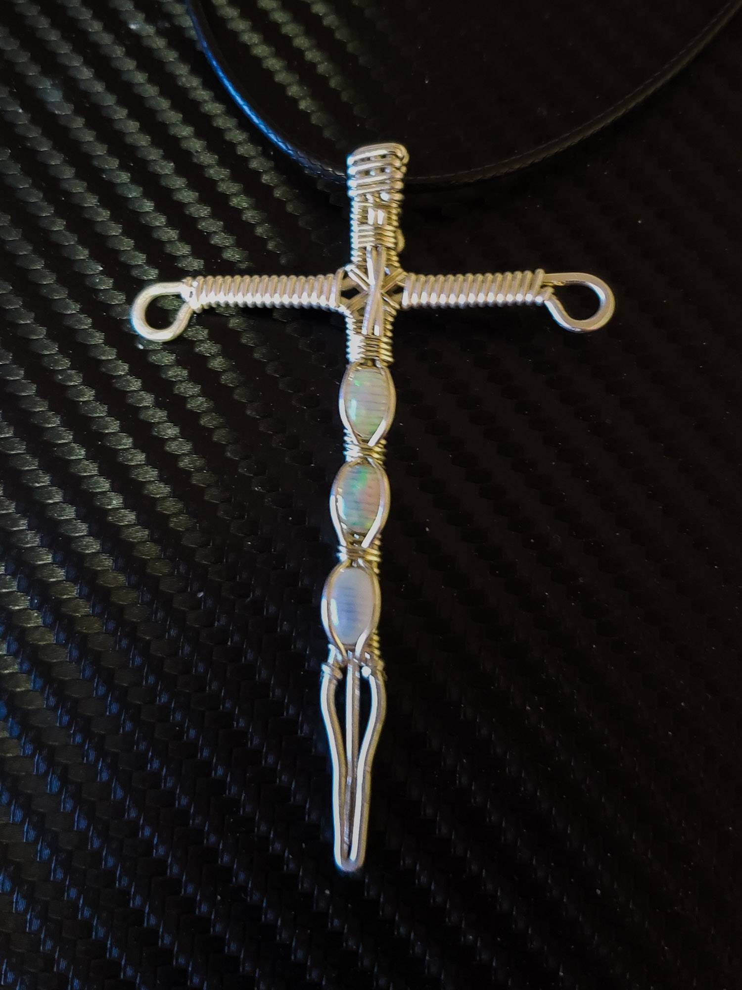 The Crusader Opal Sword Pendant - Etsy