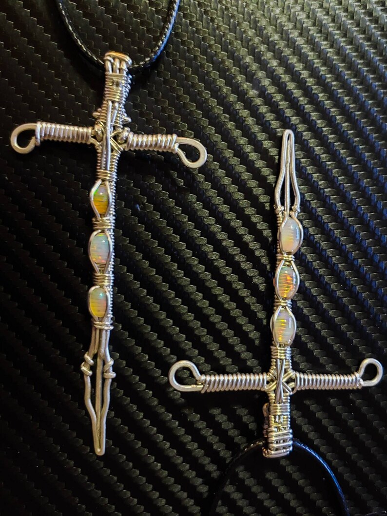 The Crusader Opal Sword Pendant - Etsy