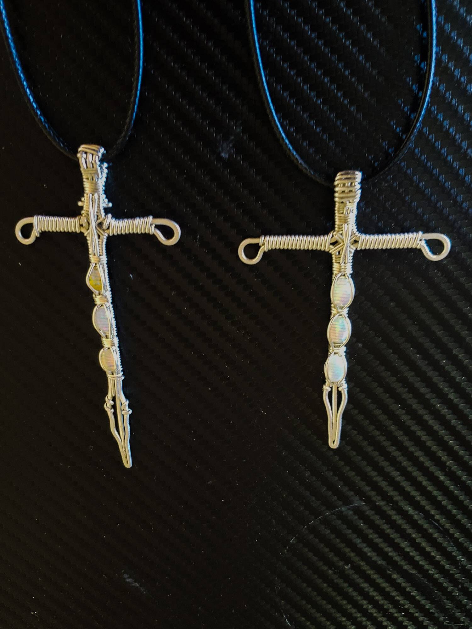 The Crusader Opal Sword Pendant - Etsy