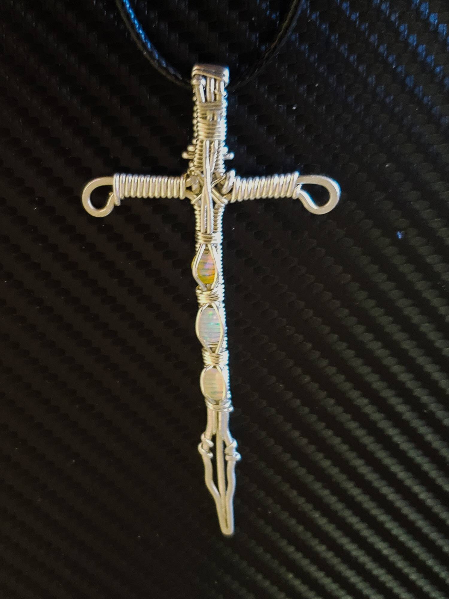 The Crusader Opal Sword Pendant - Etsy