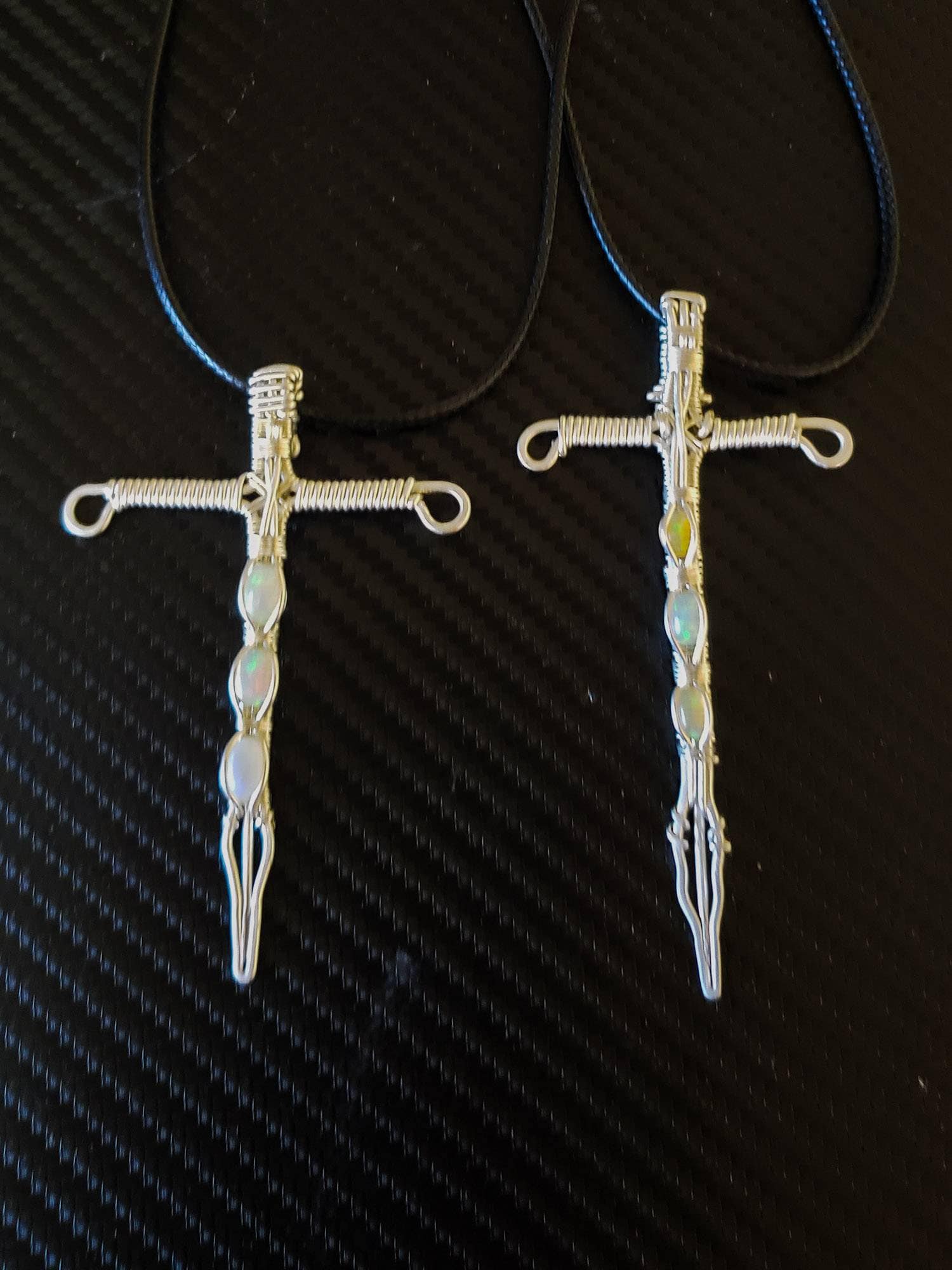 The Crusader Opal Sword Pendant - Etsy
